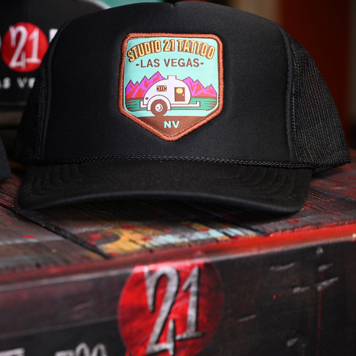 CAMP NETBACK HAT – Studio 21 Tattoo Gallery
